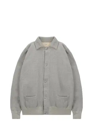 A.PRESSE Retro Sports Sweatshirt - Grey