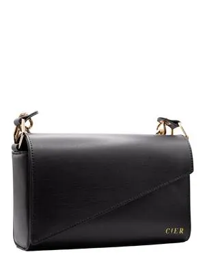 CIER Black Flex Vegan Apple Leather Purse