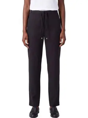 MAX MARA Slim Fit Straight-leg Virgin Wool Trousers With Drawstring