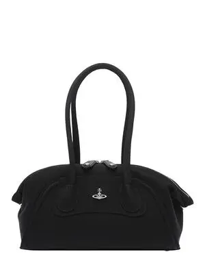 VIVIENNE WESTWOOD Recycled Polyester Shoulder Bag With Orb Logo
