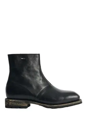 Our Legacy Engine Ankle Boots In Cowhide Leather With Vibram Rubber Sole - Black