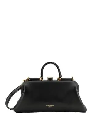 DOLCE & GABBANA Grandma Nappa Leather Handbag With Tubular Handle