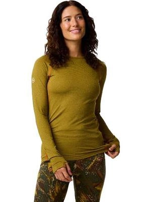 BACKCOUNTRY Pines Micrrid Ultra-lt Baselayer Crew Top Fir