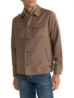 Eton Wool Overshirt - Beige