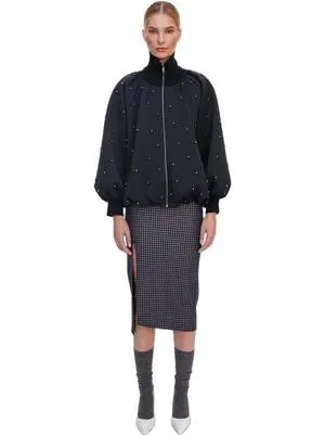THEO THE LABEL Leucothea Pearly Bomber - Black