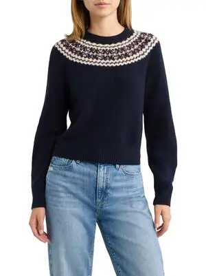 DÔEN Boniface Cashmere Sweater - Navy