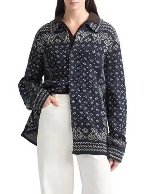Guest In Residence Wild Rag Cashmere Sweater - Midnight