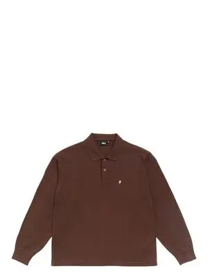 StÜssy Classic Pique Ls Polo - Brown