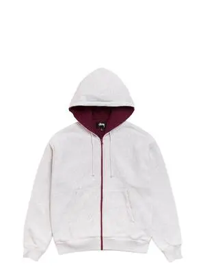 StÜssy Double Faced Zip Hoodie - Ash Heather