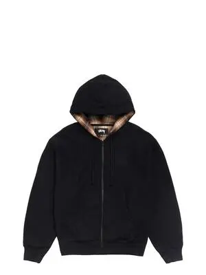 STÜSSY Stussy Plaid Lined Zip Hoodie 'black'