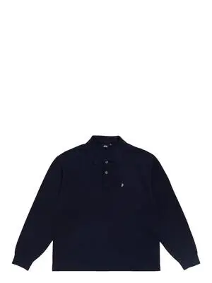 StÜssy Classic Pique Ls Polo - Navy