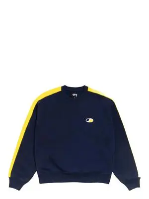 StÜssy Paneled Stripe Crew - Navy