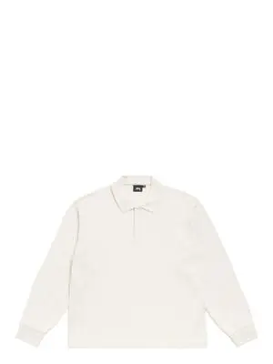 StÜssy Classic Pique Ls Polo - Bone
