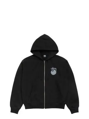 StÜssy 8 Ball Zip Hoodie - Black