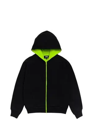 StÜssy Double Faced Zip Hoodie - Black