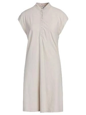European Culture Mini Dress Size Cotton - Grey