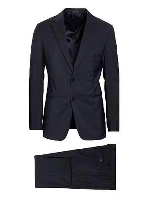 Emporio Armani Suit Size Virgin Wool - Blue