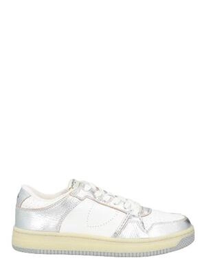 Philippe Model Sneakers Size Leather, Textile Fibers - Silver