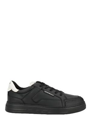 Emporio Armani Sneakers Size Leather, Textile Fibers - Black