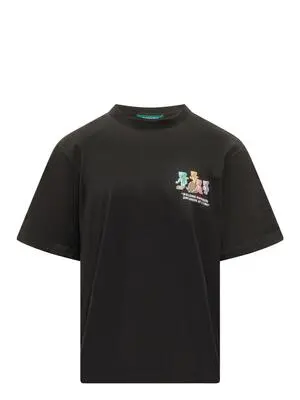 BARROW Teddy Print T-shirt - Black