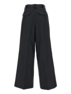 Junya Watanabe Pantaloni A Gamba Larga - Marrone