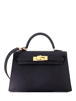 Hermès Kelly Mini Ii Bag Epsom With Gold Hardware 20 - Black