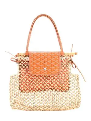 Goyard Aligre Bag Raffia Net With Coated Canvas - Orange