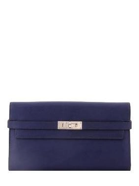 Hermès Kelly Wallet Epsom Long - Blue