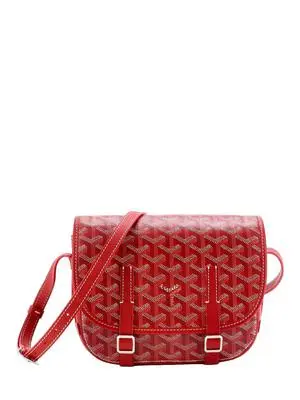 Goyard Belvedere Messenger Bag Coated Canvas Pm - Red