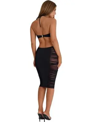 OUTCAST Indrani Midi Dress - Black