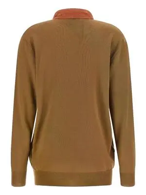 Valentino Garavani Lavallière Floral-jacquard Sweater - Brown
