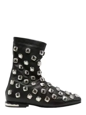 TOGA Stud-embellished Leather Boots