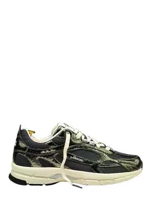 THEMERCER. The Re-run Panelled Sneakers - Green