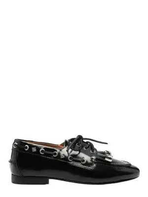 Toga Stud-embellished Derby Shoes - Black