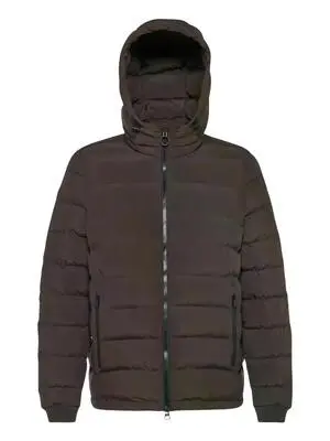 Geox Spherica Quilted Hooded Jacket - Brown