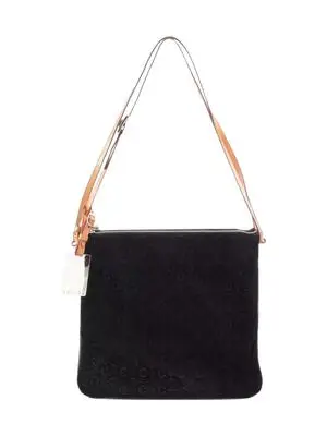 Celine 2000s C Macadam Twin Shoulder Bag - Black