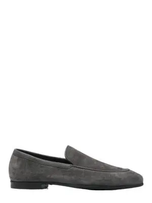 John Lobb Tyne Suede Loafers - Grey