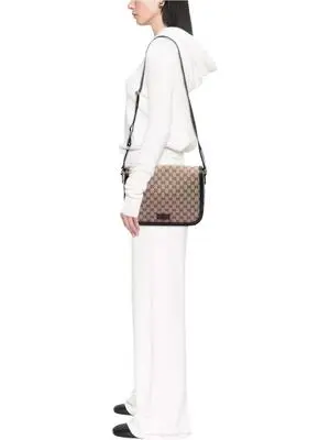 GUCCI 2016-2026 Gg Canvas Flap Crossbody Bag