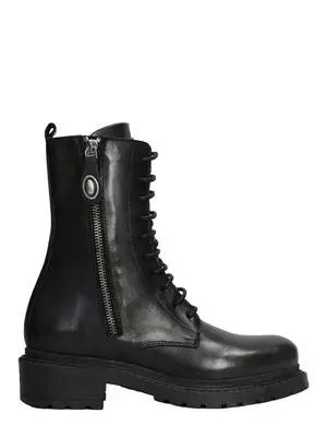 METISSE Lace-up Combat Boots - Black