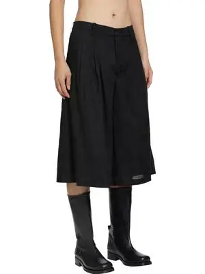 Our Legacy Split Pleated Shorts - Black