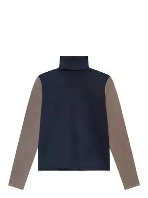 Malìparmi Embroidered Roll-neck Sweater - Blue