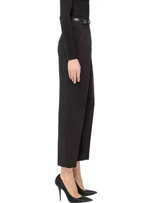 NISSA High-waisted Pants - Black