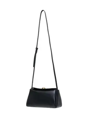 AMI Paris Cow Leather Mini Carrousel Bag - Black