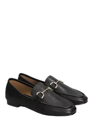BIBI LOU Ashe 20 Leather Loafers - Black