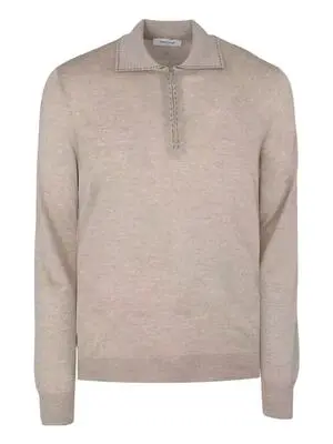 GRAN SASSO Quarter-zip Sweater - Neutrals