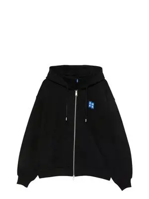 ADER ERROR Logo-patch Zip-up Hoodie - Black