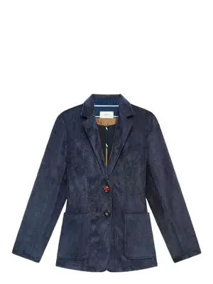 Malìparmi Corduroy Velvet Blazer - Blue