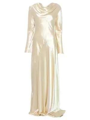 Erika Cavallini Open-back Maxi Dress - Neutrals