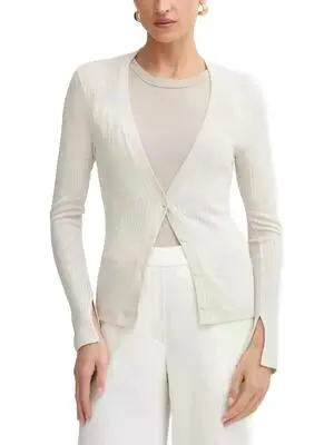 MARC O'POLO Ribbed Slit-cuff Cardigan