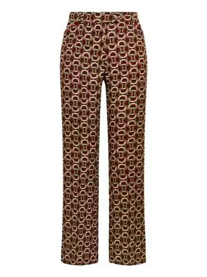 Malìparmi Graphic Orbit Trousers - Brown